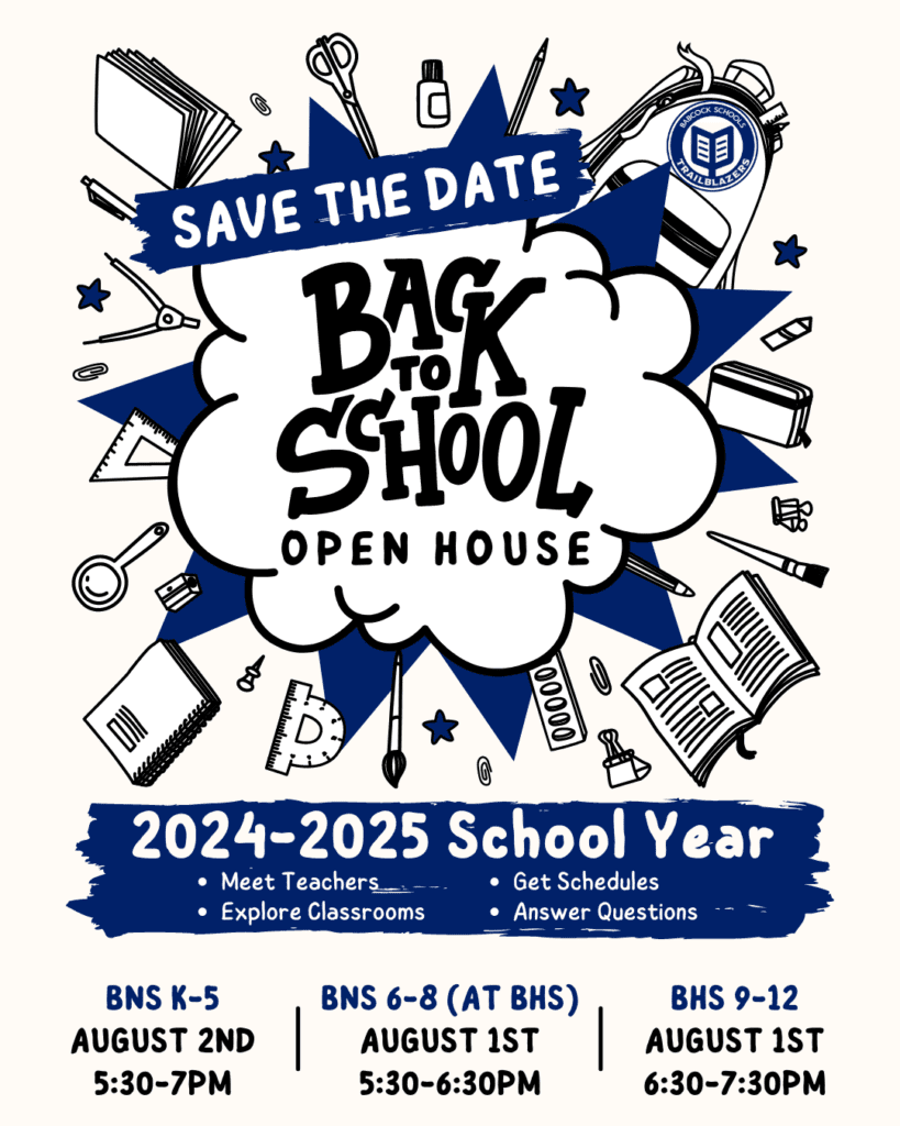 MS (6-8) Back to School Open House - Babcock Schools